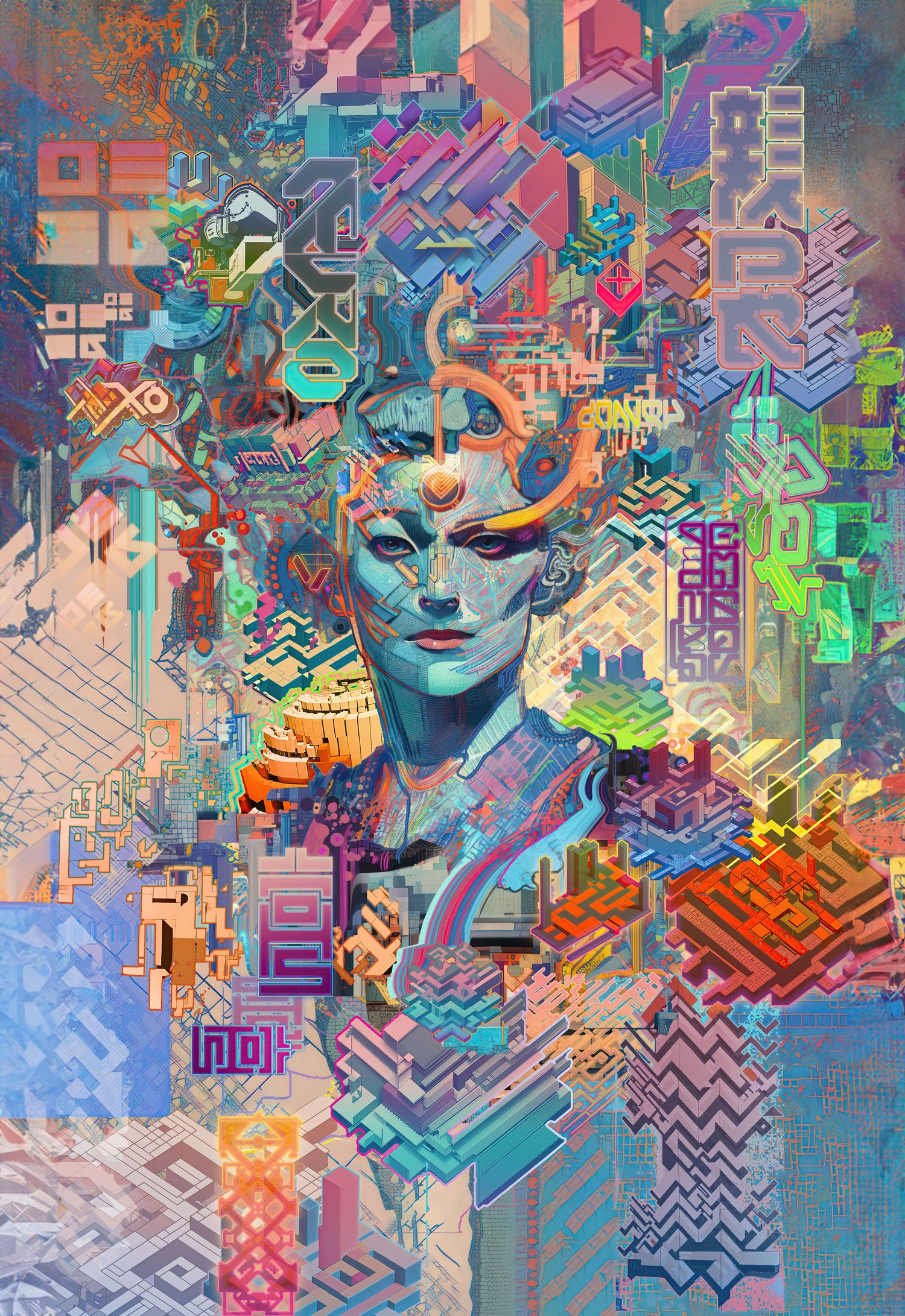 LEARNING LANGUAGE LILITH LIMITED EDITION on Canvas or Paper – Android Jones