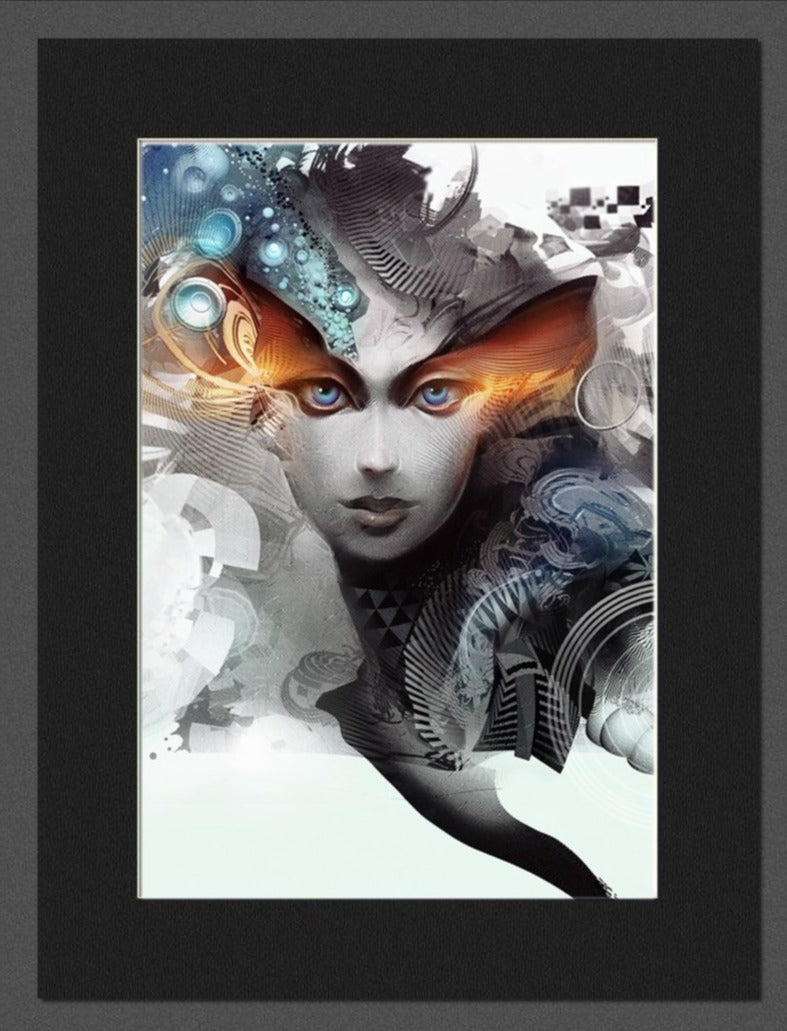 VISION FACE • Matted Print – Android Jones